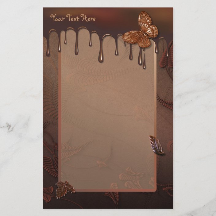 Sweet Indulgence Chocolate Stationery | Zazzle.com