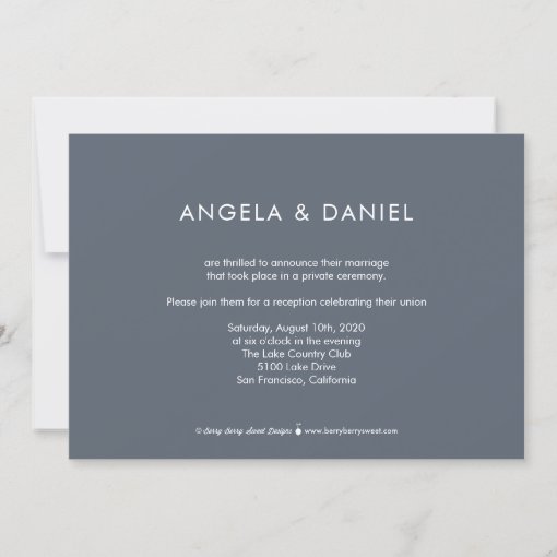 Sweet Introduction EDITABLE COLOR Wedding Announce Thank You Card | Zazzle