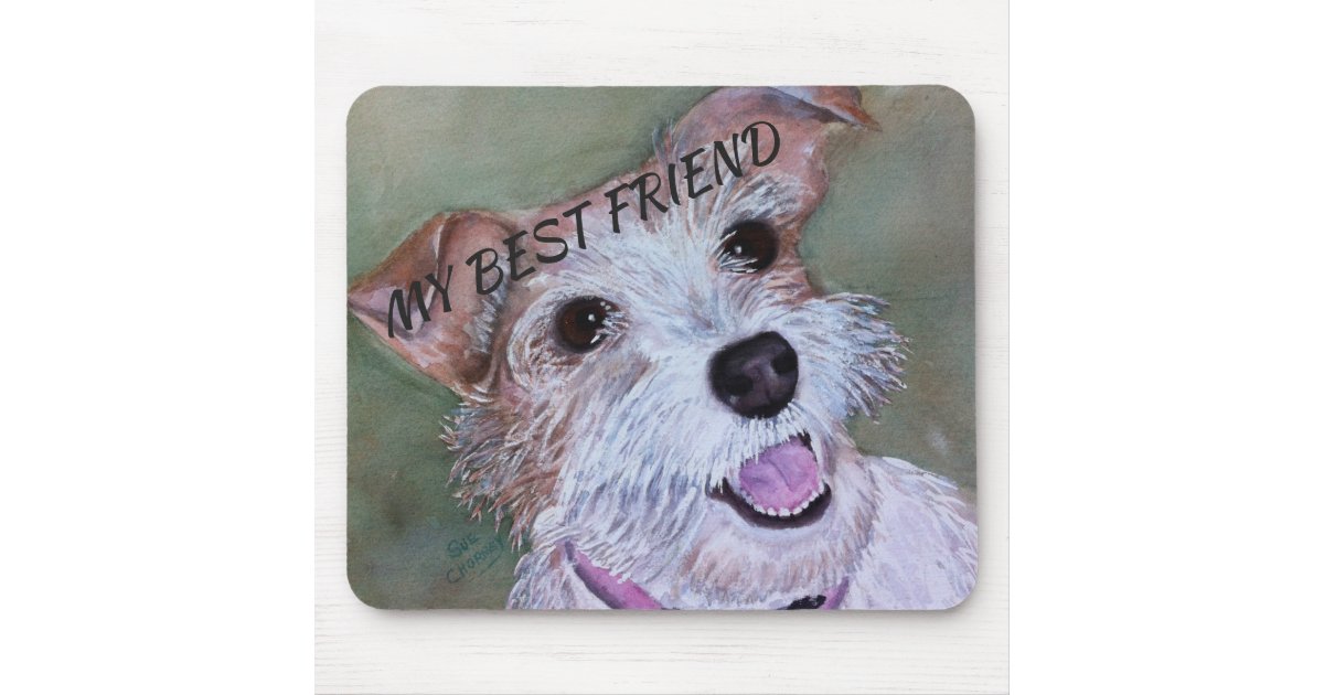 SWEET JACK RUSSELL MOUSE PAD | Zazzle
