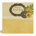 Sweet Little Bee Recipe Binder | Zazzle