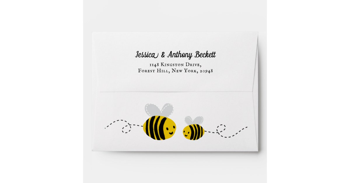 Sweet Little Honey Bee Envelope | Zazzle