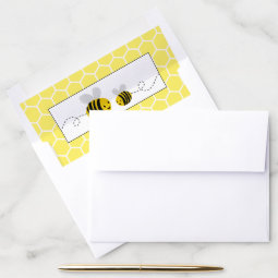Sweet Little Honey Bee Envelope Liner | Zazzle