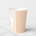 Sweet Little Peach Baby Shower Paper Cups | Zazzle