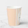 Sweet Little Peach Baby Shower Paper Cups | Zazzle