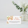 Sweet Little Peach Books for Baby Baby Shower Enclosure Card | Zazzle