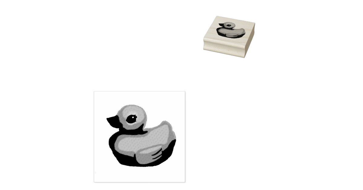 Sweet Little Rubber Ducky Rubber Stamp | Zazzle