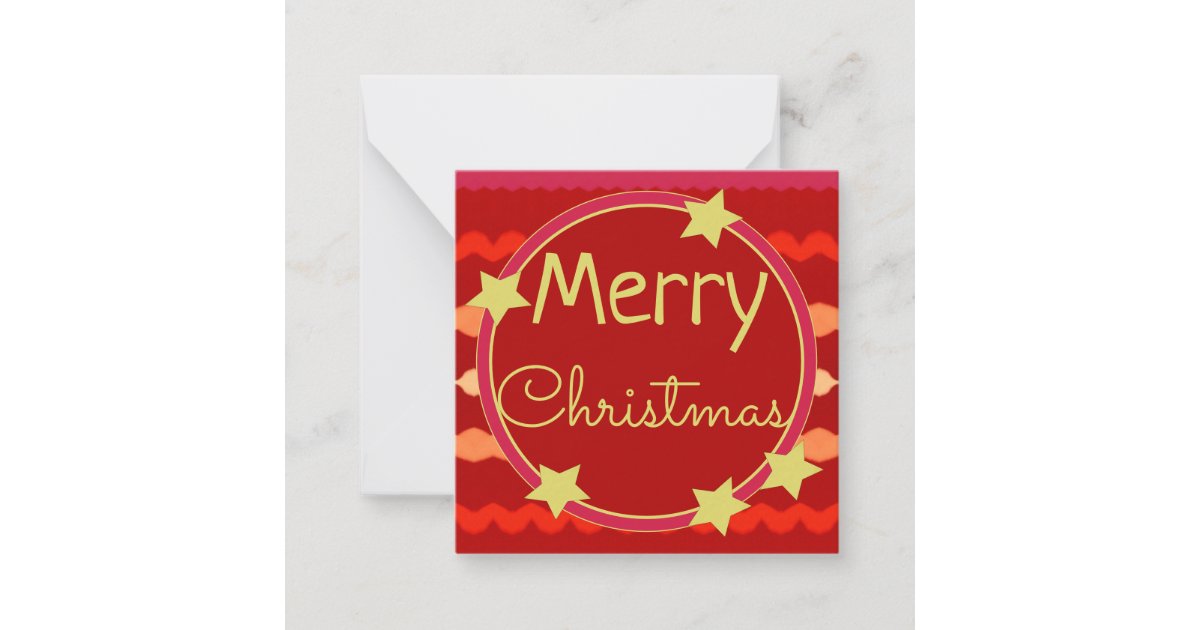 Sweet Mini Christmas Paper Note Card | Zazzle
