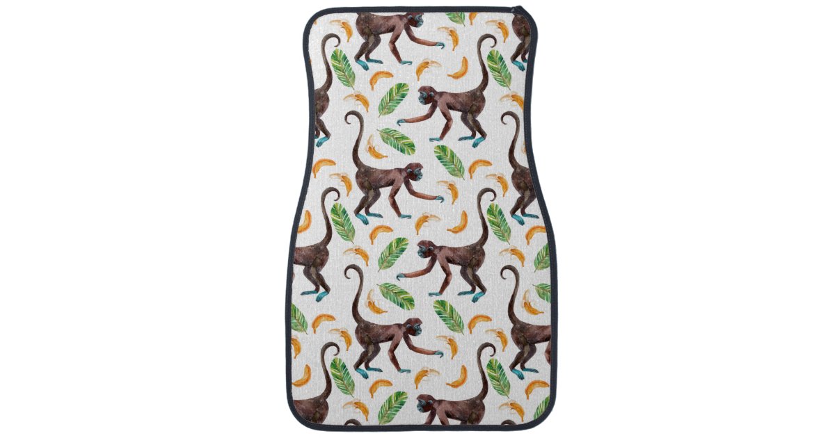 Sweet Monkeys Juggling Bananas Car Mat | Zazzle