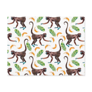 Sweet Monkeys Juggling Bananas Fabric | Zazzle