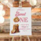 Sweet One Cookies 1st Birthday Party Welcome Sign | Zazzle