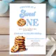 Sweet One Cookies and Milk 1st Birthday Party Invitation | Zazzle