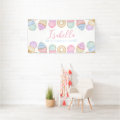 Sweet One Pastel 1st Birthday Party Backdrop Large Banner | Zazzle