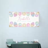 Sweet One Pastel 1st Birthday Party Backdrop Large Banner | Zazzle