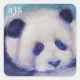 SWEET PANDA SQUARE STICKER | Zazzle