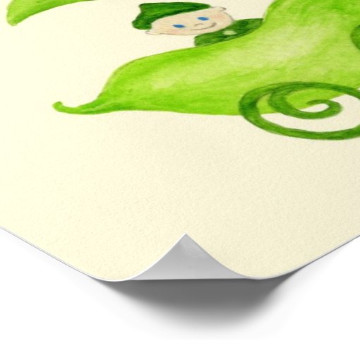 Sweet Pea Boy art poster print | Zazzle