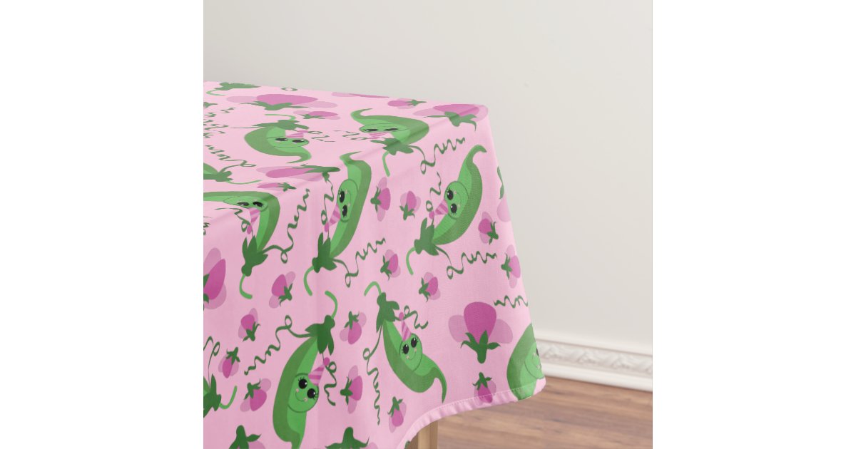 Sweet Pea Cute 1st Birthday Party Tablecloth | Zazzle