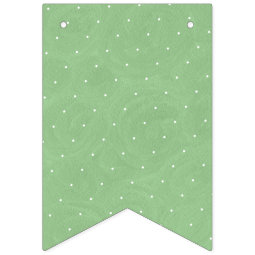 Sweet Pea Tea Birthday –Green Polka-Dot Bunting Flags | Zazzle