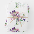 Sweet Pea Wrapping Paper Flat Sheet Set of 3 | Zazzle