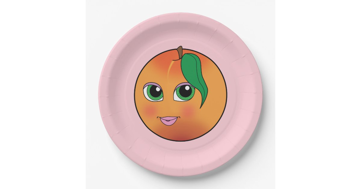 Sweet Peach Paper Plates | Zazzle