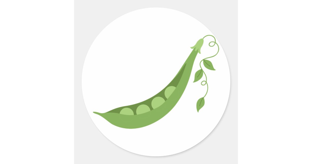 Sweet Peas Classic Round Sticker | Zazzle