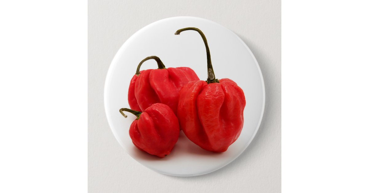 Sweet pimento peppers button | Zazzle