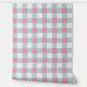 Sweet Pink and Blue Hand-Drawn Checkered Plaid Wallpaper | Zazzle