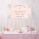 Sweet Pink Floral First Holy Communion Welcome Banner | Zazzle