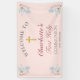 Sweet Pink Floral First Holy Communion Welcome Banner | Zazzle