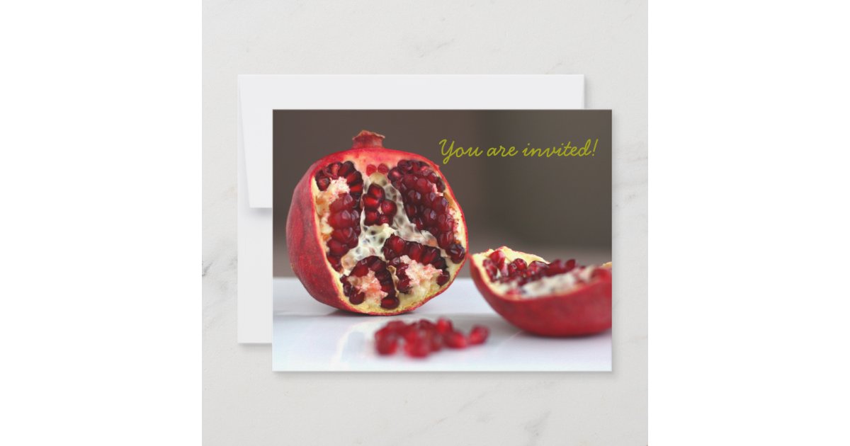 Sweet POM Pomegranate Collection Invitation | Zazzle