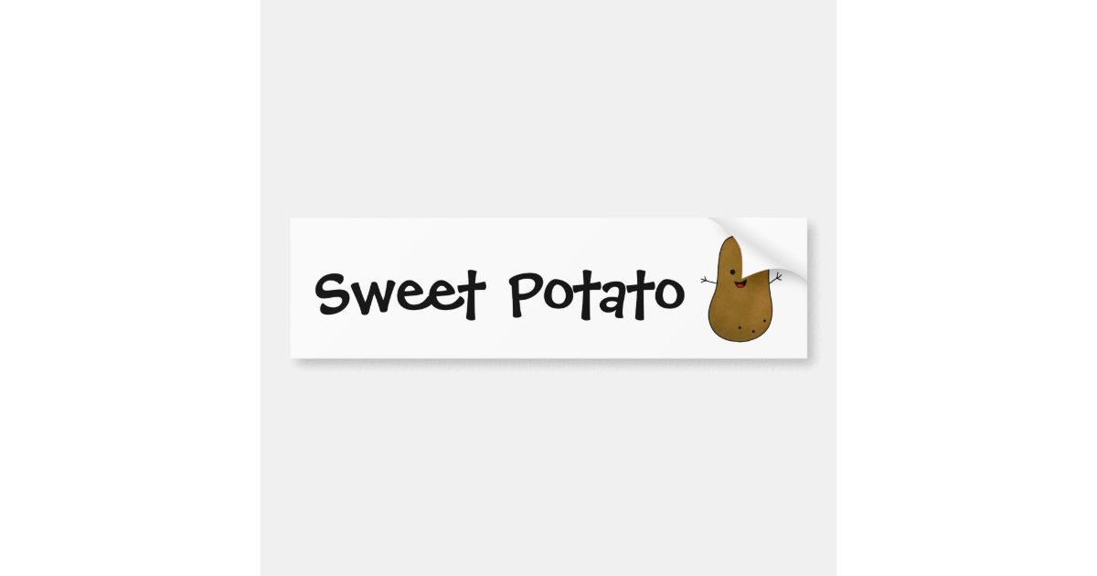 Sweet Potato Bumper Sticker | Zazzle