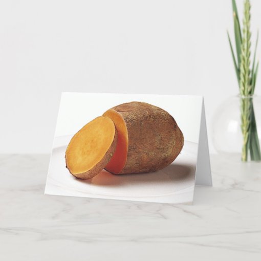 sweet Potato greeting card | Zazzle
