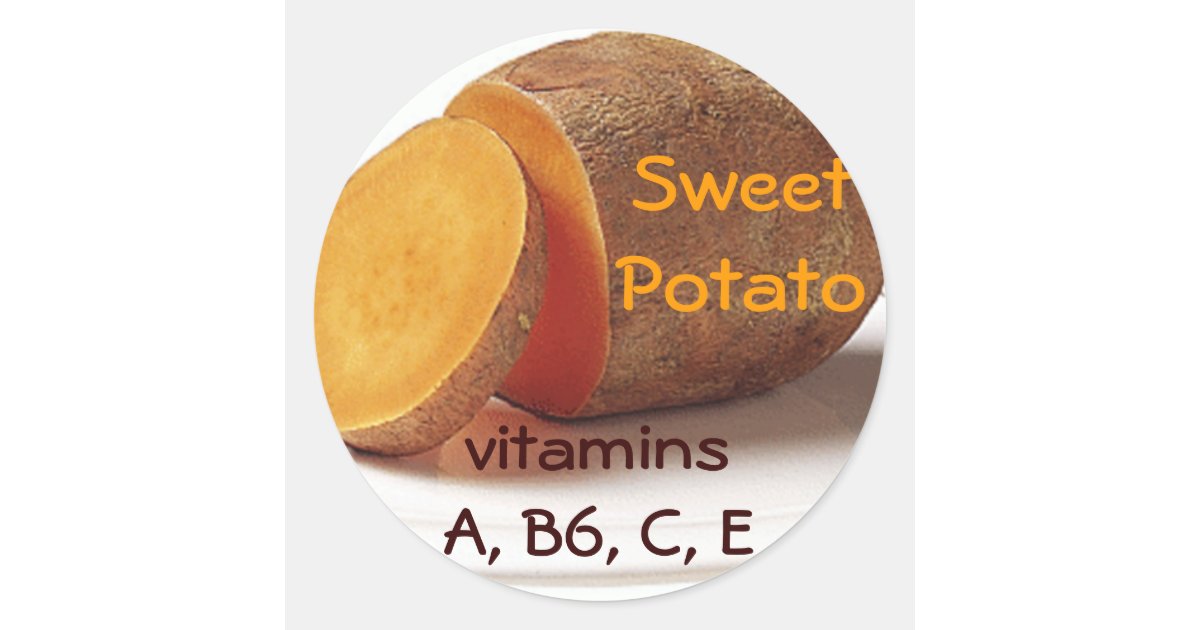 sweet potato stickers | Zazzle