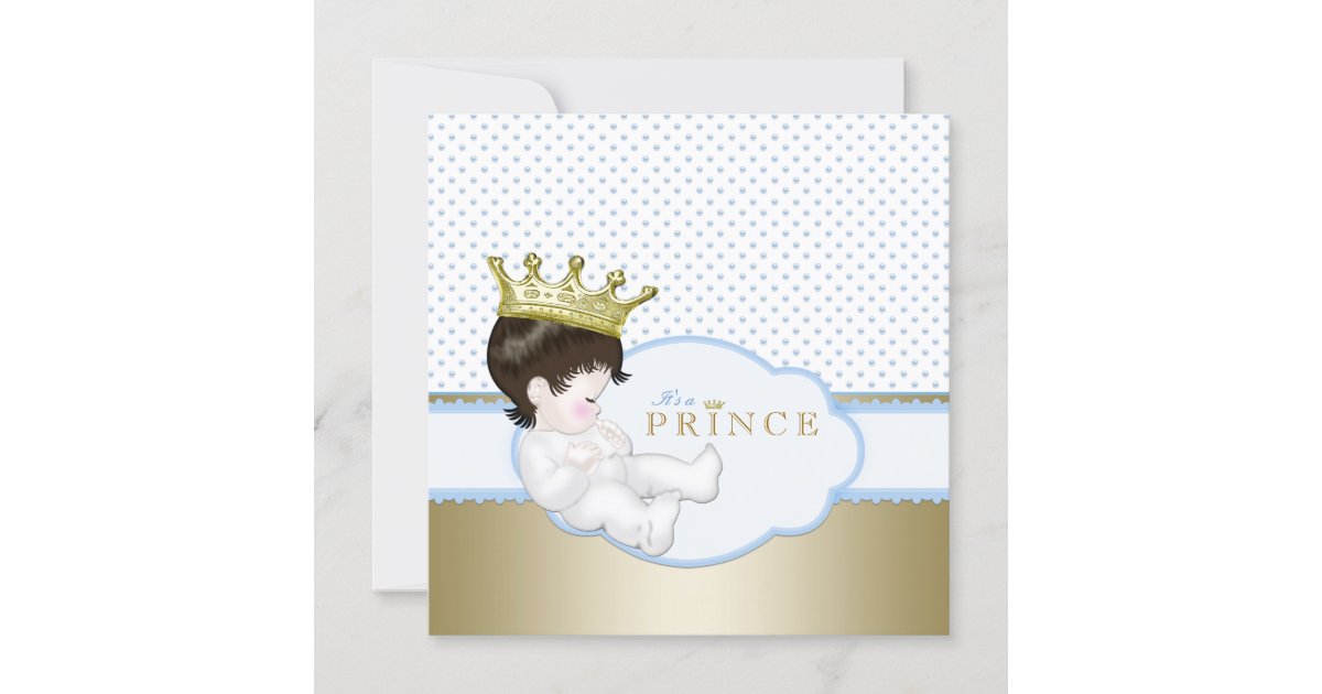 Sweet Prince Baby Shower Invitation | Zazzle