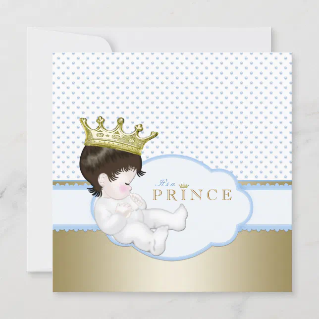 Sweet Prince Baby Shower Invitation | Zazzle