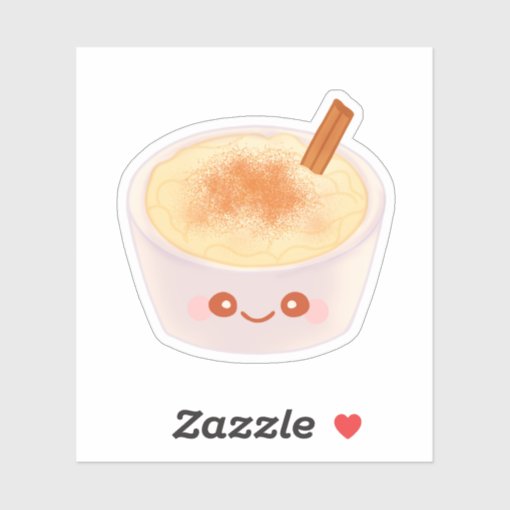 Sweet Rice pudding Arroz Con Leche Mexicano Sticker | Zazzle