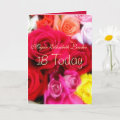 Sweet Roses 18th Birthday Photo Card | Zazzle