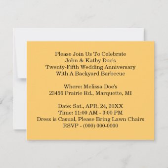 SWEET RURAL COUPLES IMAGE ANNIVERSARY INVITATIONS | Zazzle