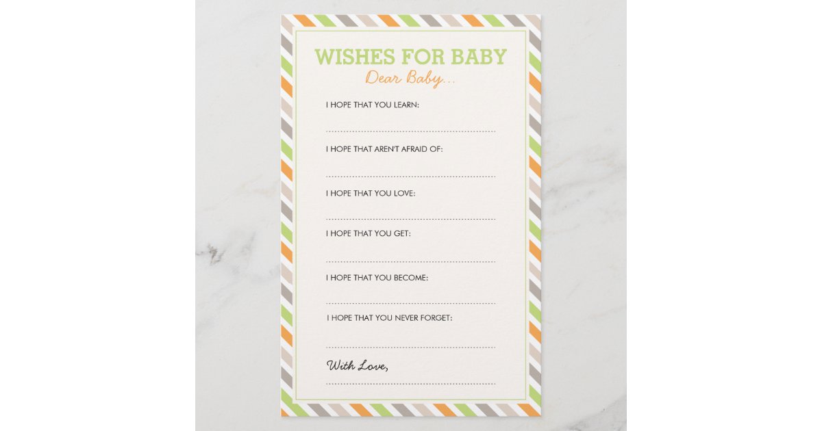Sweet Safari Dear Baby Cards | Zazzle