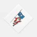 Sweet Santa Claus With Flag Of South Carolina Paper Napkins | Zazzle