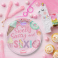 Sweet Sassy and Six birthday party paper plate. Paper Plates | Zazzle