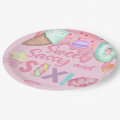 Sweet Sassy and Six birthday party paper plate. Paper Plates | Zazzle