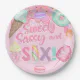 Sweet Sassy and Six birthday party paper plate. Paper Plates | Zazzle