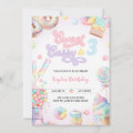 Sweet Sassy and THREE Pastel Candy 3rd Birthday Invitation | Zazzle