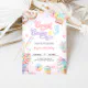 Sweet Sassy and THREE Pastel Candy 3rd Birthday Invitation | Zazzle