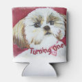 Sweet Shih Tzu PARTY Can Cooler | Zazzle