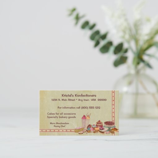 Sweet Shop Business Card | Zazzle