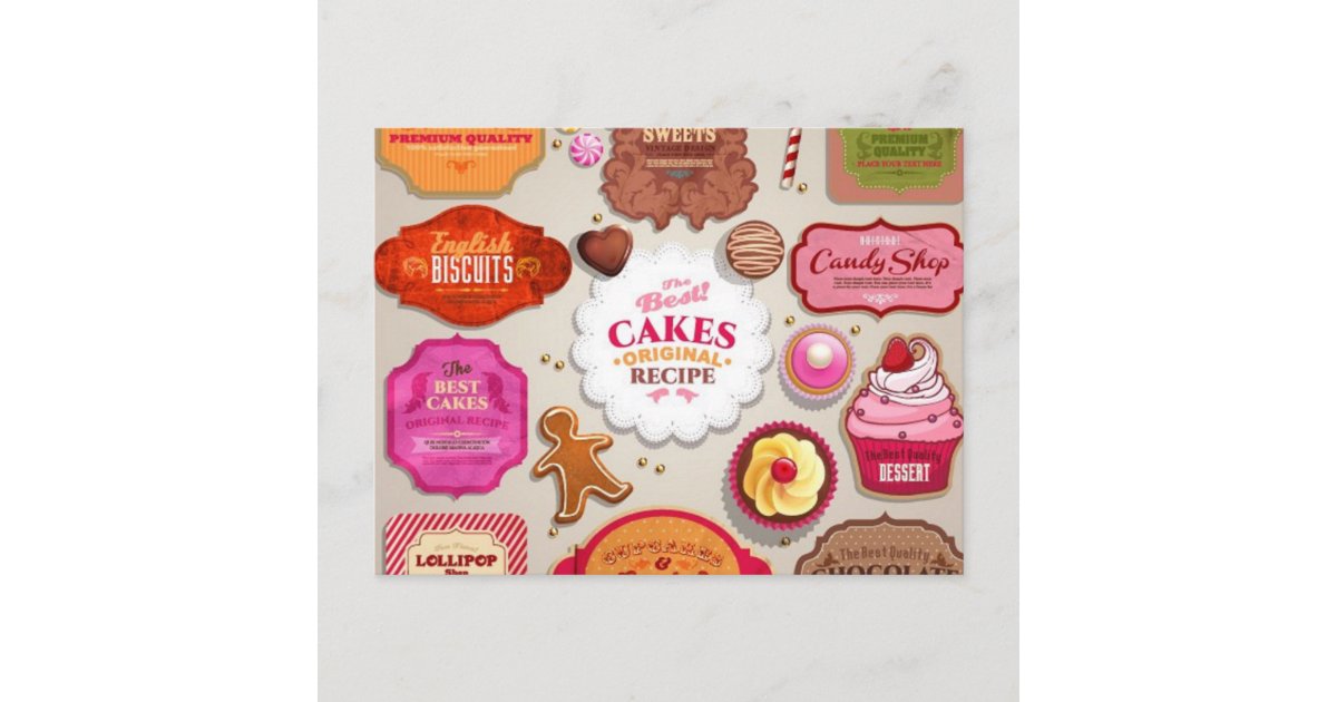 Sweet Shop Postcards | Zazzle