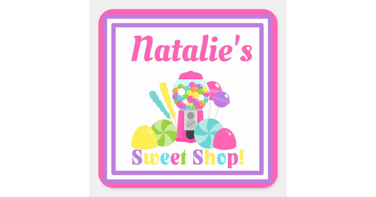 Sweet Shop Stickers | Zazzle