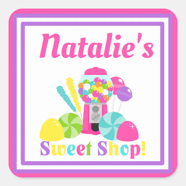 Sweet Shop Stickers | Zazzle