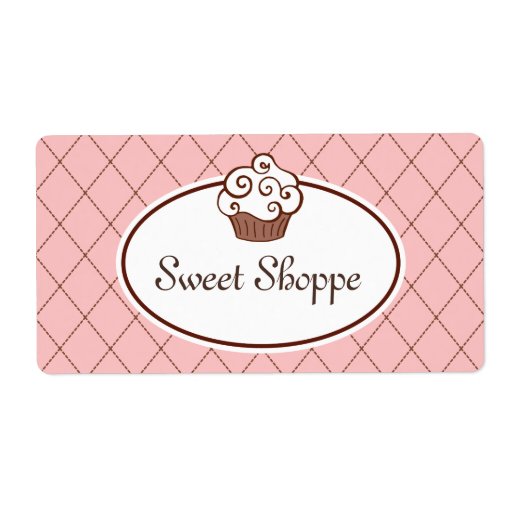 Sweet Shoppe Cupcake Labels | Zazzle
